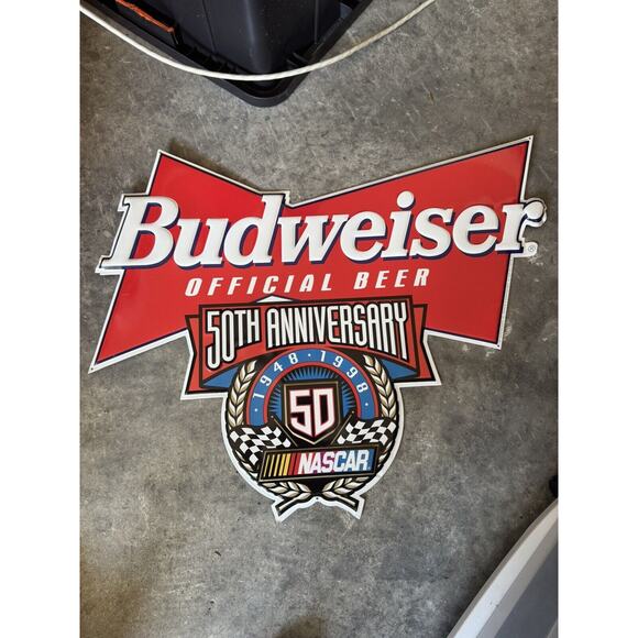 Budweiser | Accents | Original Nascar 5th Anniversary Sign 9481998 ...